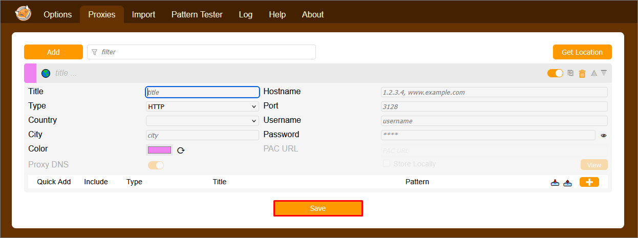Connecting to a Proxy in Mozilla Firefox