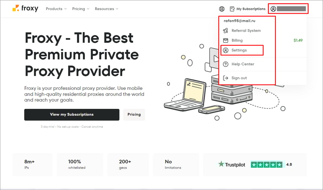 How our Service froxy.com Works